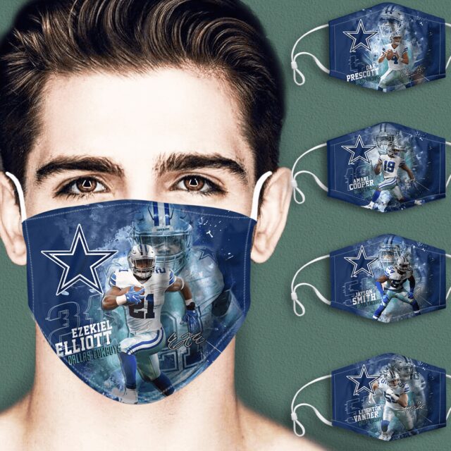 Dallas Cowboys Face Mask No45 - Dallas Cowboys Home