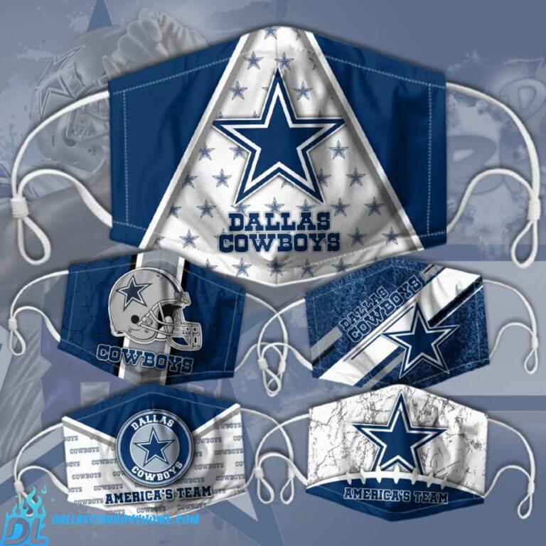 Dallas Cowboys Face Mask No34 - Dallas Cowboys Home
