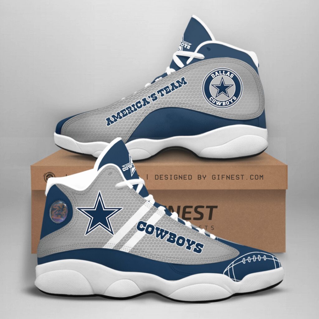 Dallas Cowboys Custom Jordan Shoes - Dallas Cowboys Home