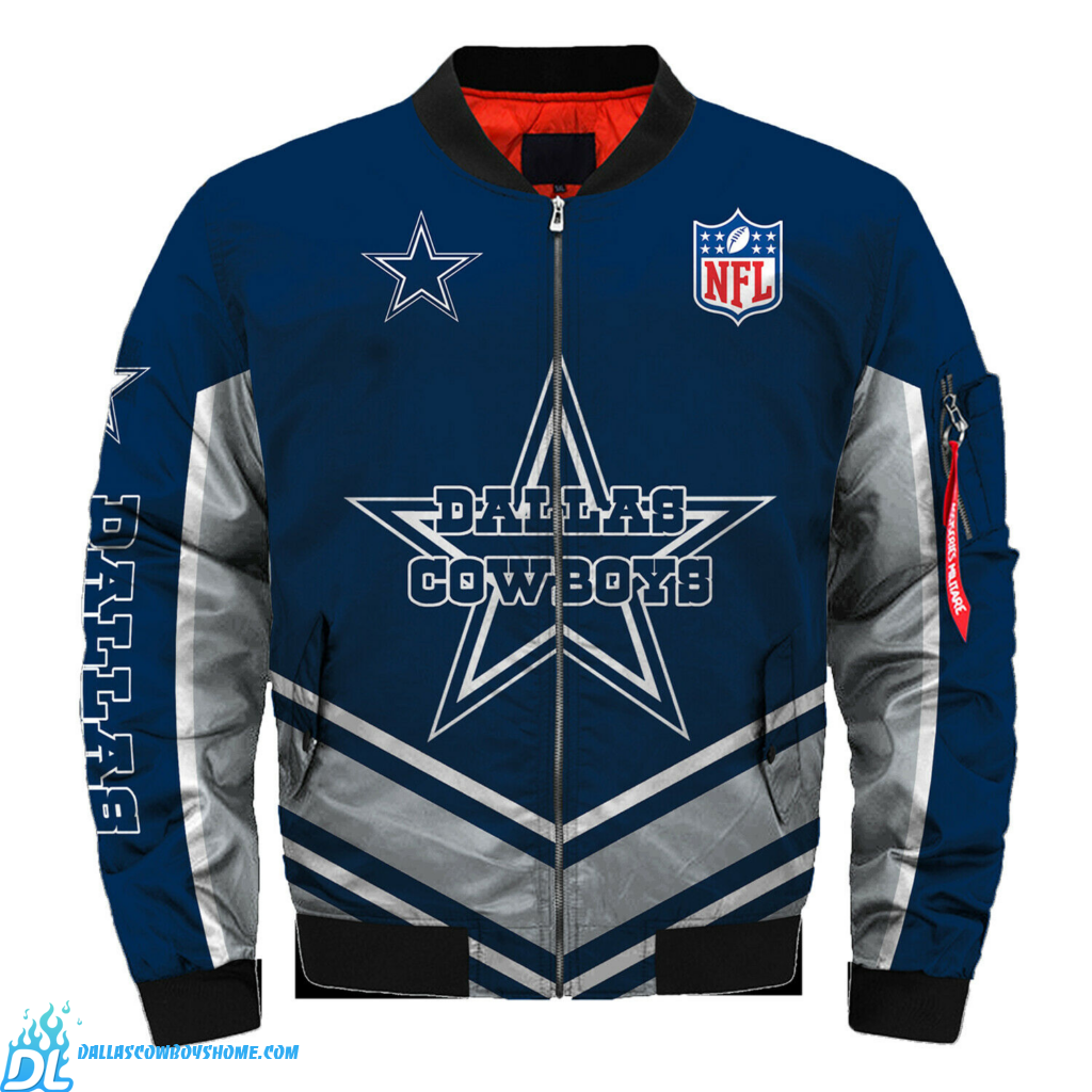 Dallas Cowboys Jackets Mens Cartoon Athlete Ball Star - Dallas Cowboys Home